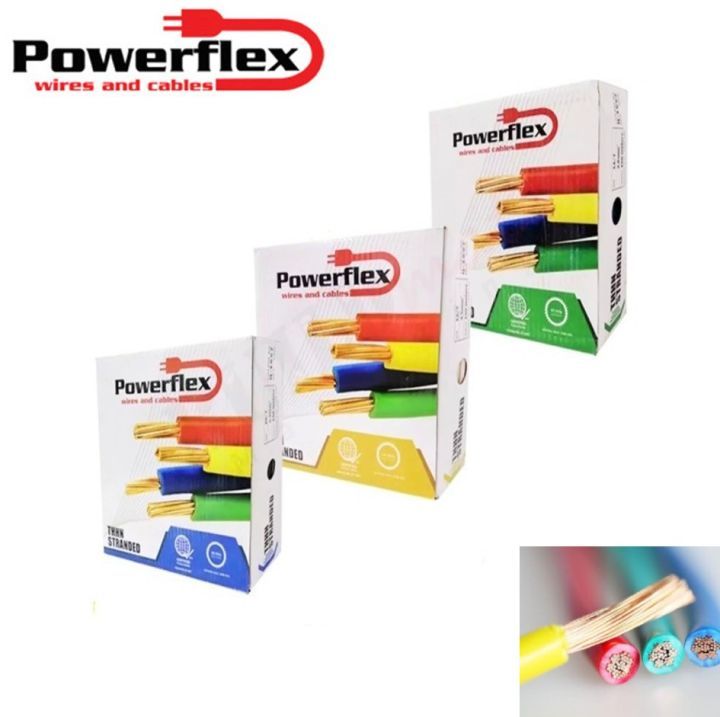 POWER FLEX THNN STRANDED WIRE(150METERS/BOX)#12/7 #14/7 #10/7 | Lazada PH