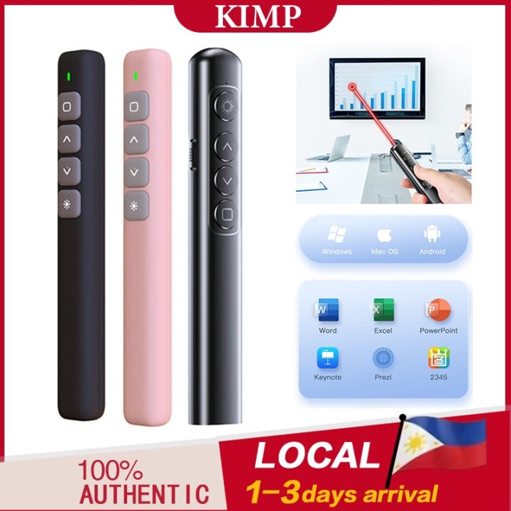 PPT Remote Wireless Pointer Presenter USB Clicker Pen untuk PC Laptop ...