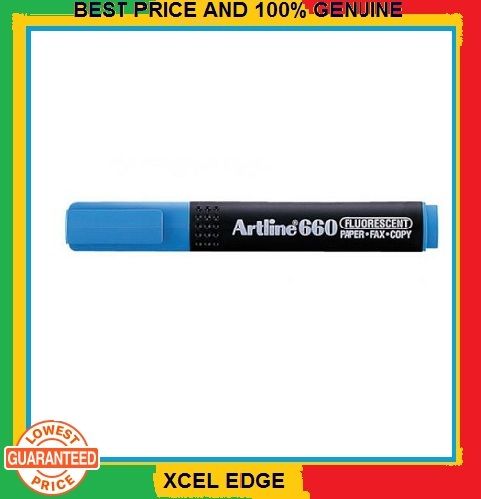 Artline Highlighter EK 660 (Blue) - 12pcs/box | Lazada