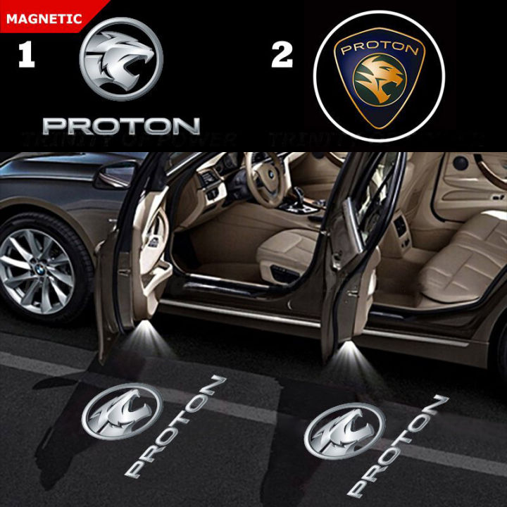 2PCS [PROTON] Car Door Wireless Welcome Light Magnet Sensor Saga FLX ...
