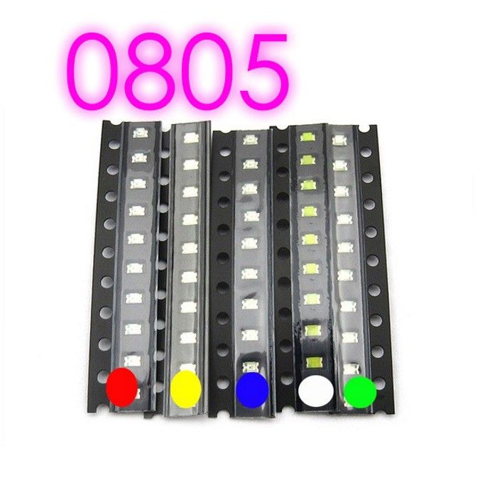 50 BUAH - 0805 SMD LED SMT Ultra Bright Berbagai Pilihan Warna - 50 ...