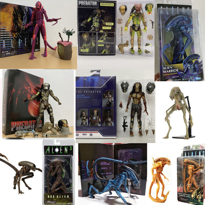 NECA Warrior Alien Jungle Hunter Predator Kenner ผู้นำ Clan Chief ...