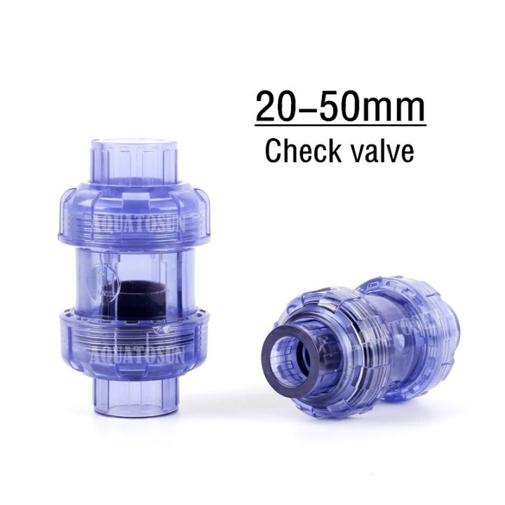 [HOT MNNGKVXWH 560] PVC One Way Check Valve Transparent Union Non ...
