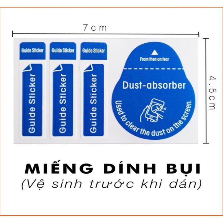 Sticker lấy bụi,Hít bụi hỗ trợ dán cường lực, Tấm hít bụi khi dán kính ...