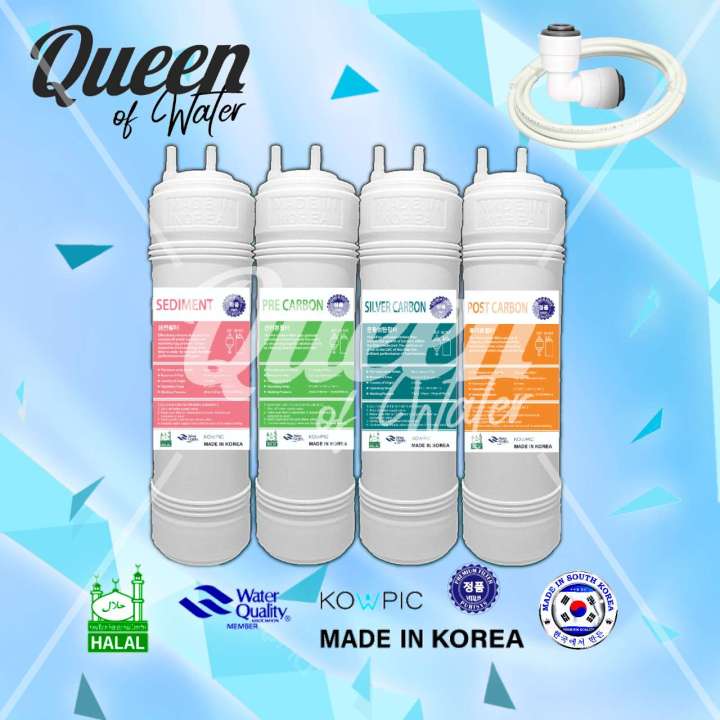Korea Water Filter Halal U Type 10"/9"/8" Sediment/Pre-Carbon/Silver ...