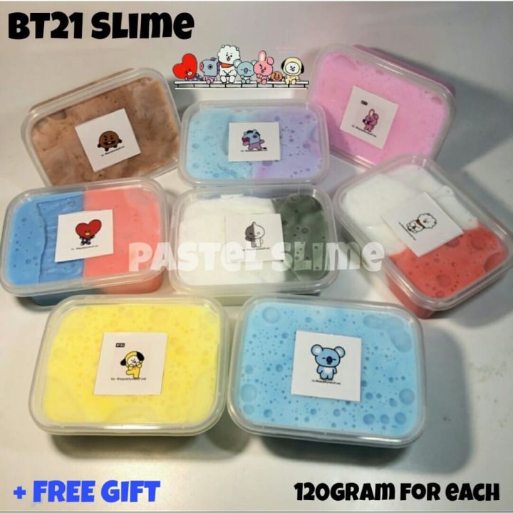 SHAN JI SHOP [READY STOCK] BT21 SLIME by Pastel Slimex | Lazada