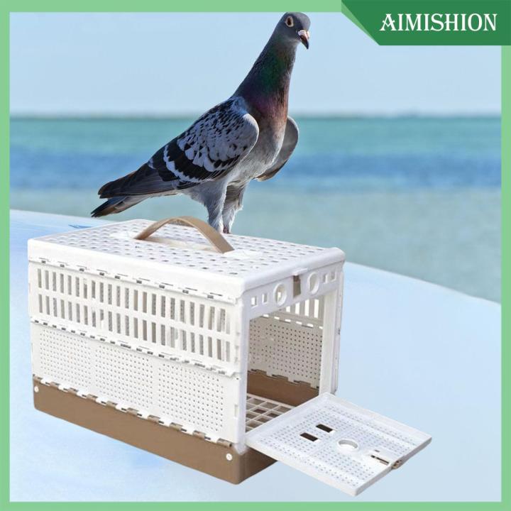 Aimishion Pigeon Cage Poultry Bird Cage Parakeet Cage Fodable Box ...