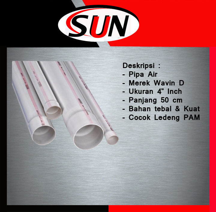 Pipa PVC 4" Inch Wavin D 50 cm | Lazada Indonesia