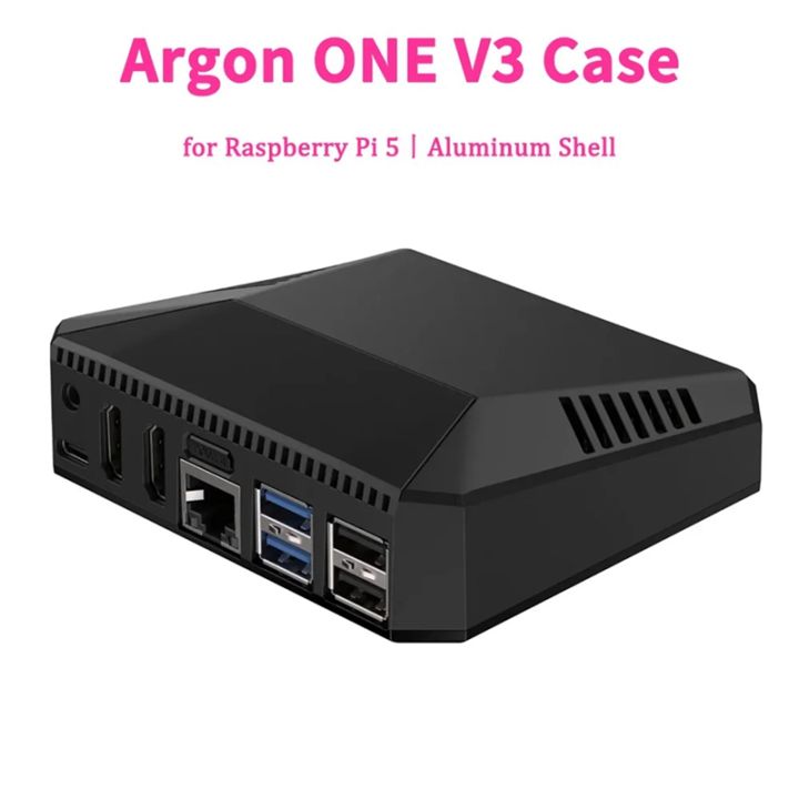 Argon ONE V3 Case for 5 Aluminum Shell Bulit-in PWM Fan Full ...
