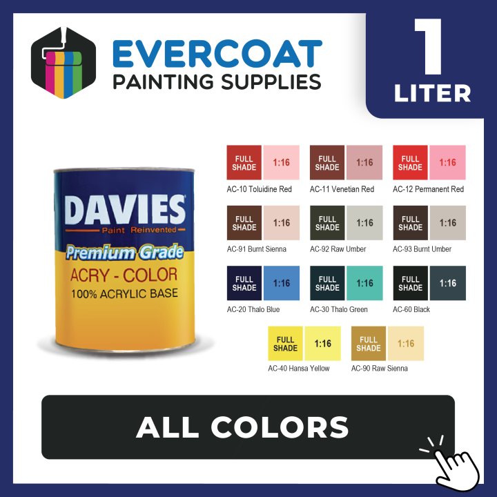 Davies Paints Acry-Color 1-Liter | Lazada PH