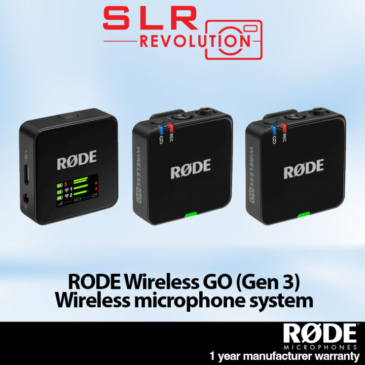 RODE Wireless GO (Gen 3) 2-Person Compact Digital Wireless Microphone ...