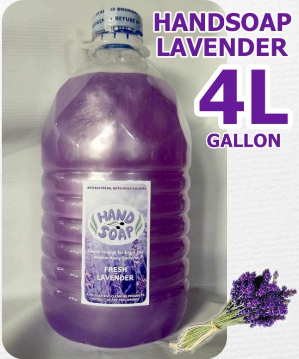 LIQUID HAND SOAP with ANTIBAC 4 LITER GALLON LAVENDER SCENT | Lazada PH