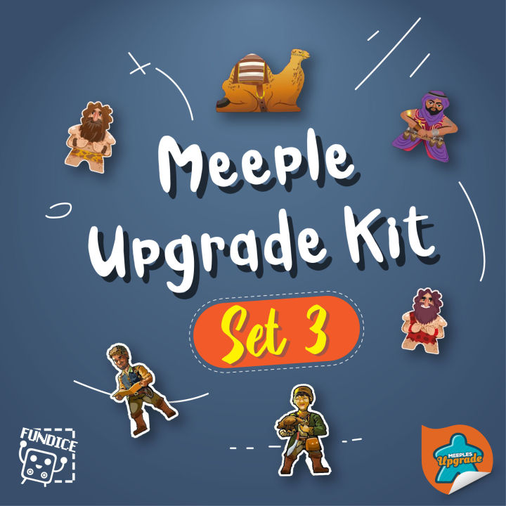 Fun Dice: Stickers Meeple Upgrade Set 3 Board Game CAMEL UP City of ...