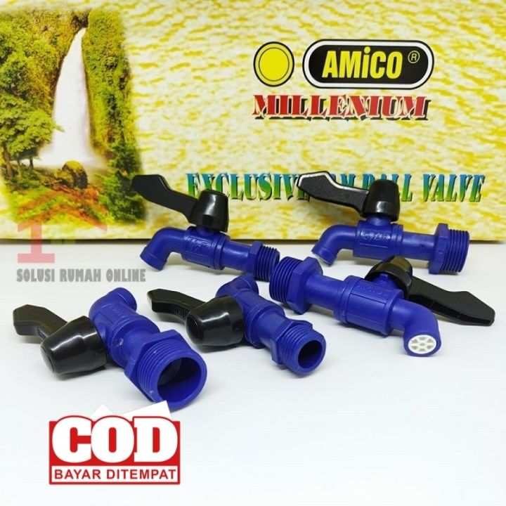 Kran Air Plastik Amico 3/4 / Keran Tembok PVC Amico 3/4" inch | Lazada ...