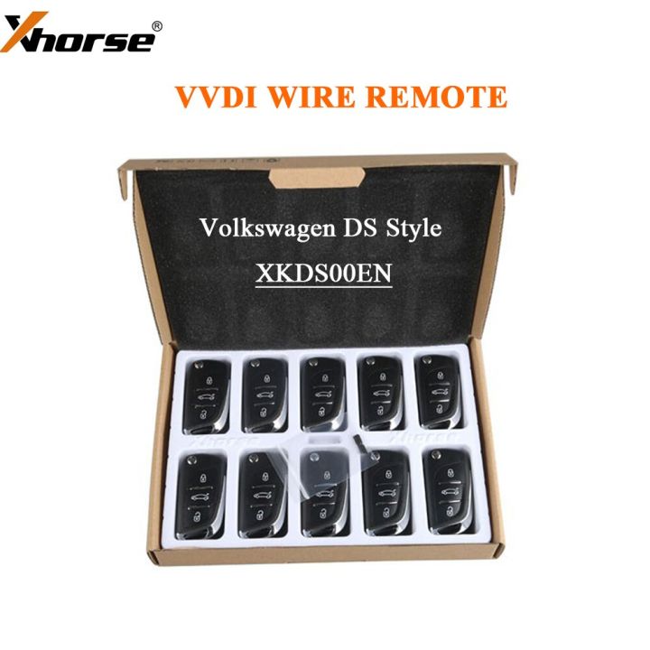 XHORSE Wire Remote Key XKDS00EN For V-Olkswagen DS Type 3 Buttons ...