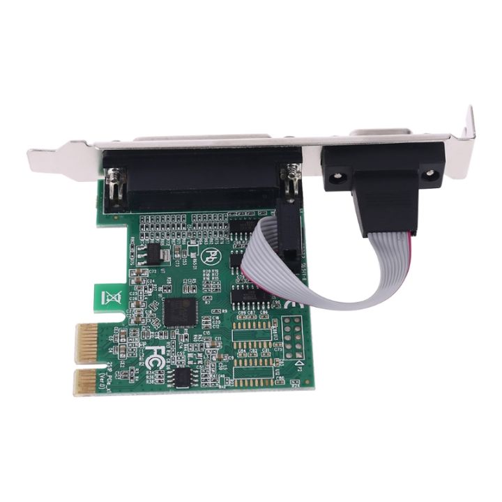 AX99100 1P1S RS232 Serial Parallel Port DB25 25Pin PCIE Riser Card PCI ...