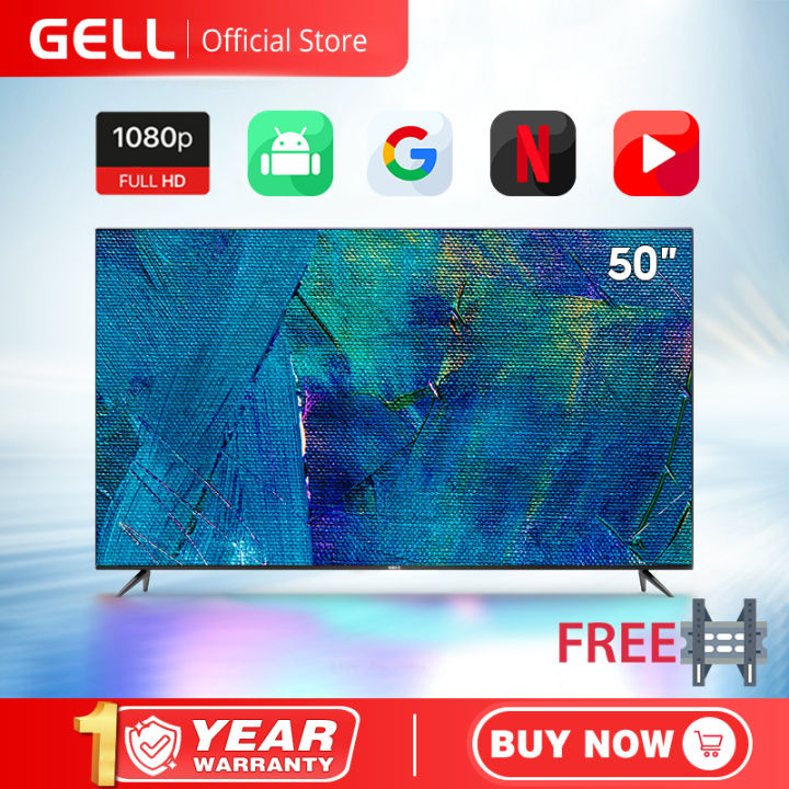 GELL 50 INCH LED Smart Android TV flats creen FHD TV Netflix/Youtube ...
