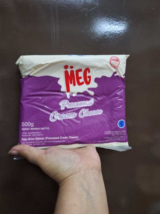 MEG PROCESSED CREAM CHEESE 500GR // MEG CHEDDAR CREAM 2KG | Lazada ...