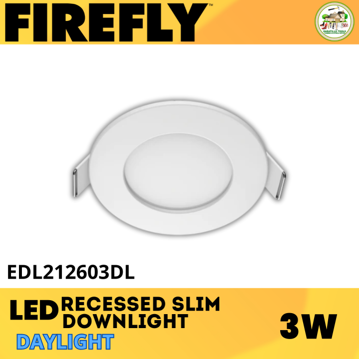 FIREFLY RECESSED SLIM DOWNLIGHT EDL212603DL | Lazada PH