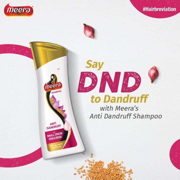 Meera Anti Dandruff Shampoo With Small Onion Fenugreek - 180ml | Lazada
