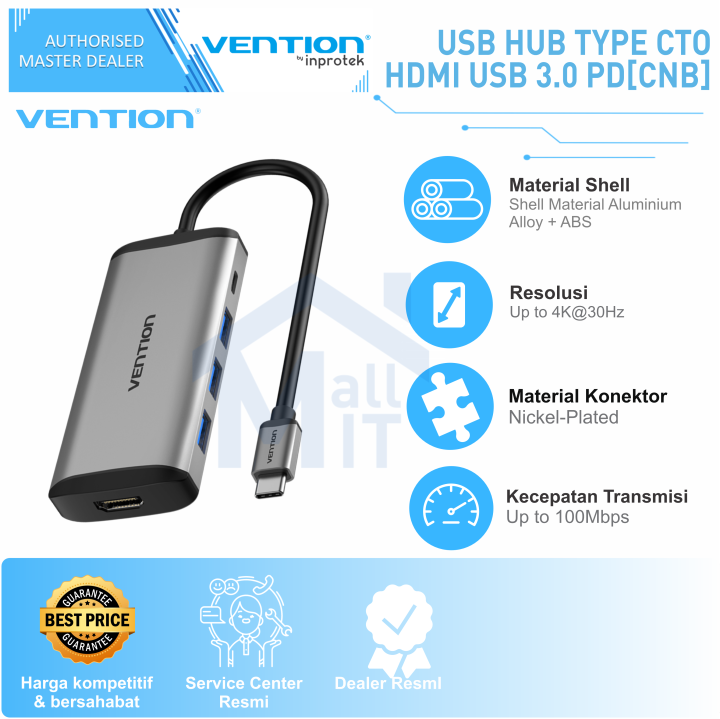 Vention USB HUB Type-C Thunderbolt 3.1 TO HDMI USB 3.0 PD MACBOOK CNB ...