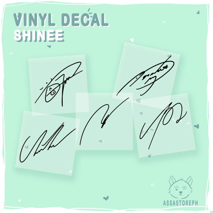 SHINEE Signature Decal Waterproof Sticker | Assastoreph | Lazada PH