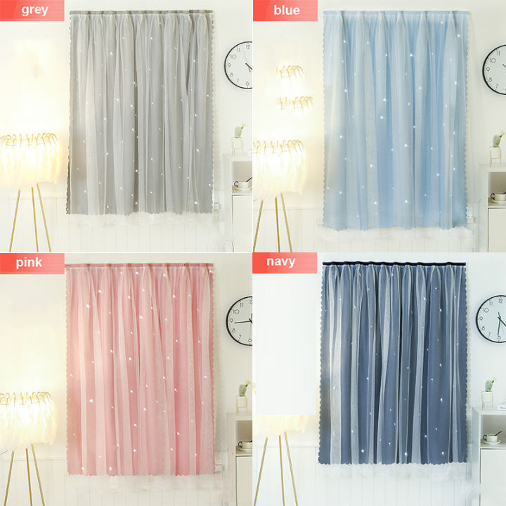 Redpoint Home Bedroom Curtain Self-adhesive Velcro Window Curtain ...