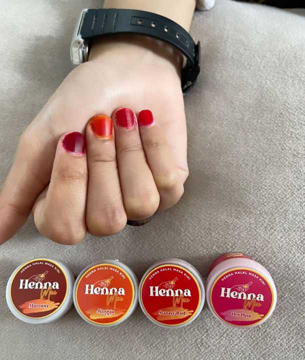 HENNA MEE/HENNA HALAL UNTUK SHOLAT/KUTEK MUSKIMAH/INAI KUKU HALAL ...