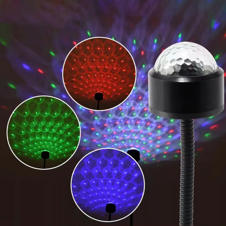 Usb Lamp 360-degree Rotating Rgb Ambient Light Usb Color Changing Ball ...