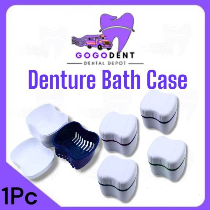 Denture Bath Case / Denture Box / Denture Container with Strainer ...