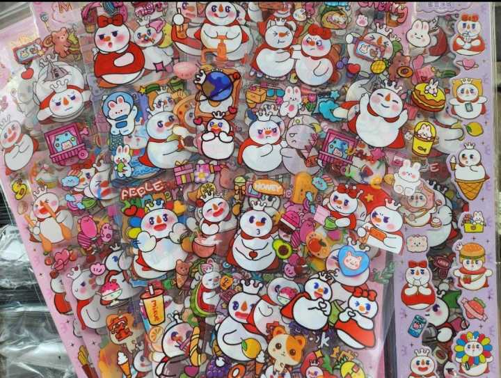 Stiker mixue per 1 lembar Stiker lembaran stiker murah mixue 1 pack isi ...