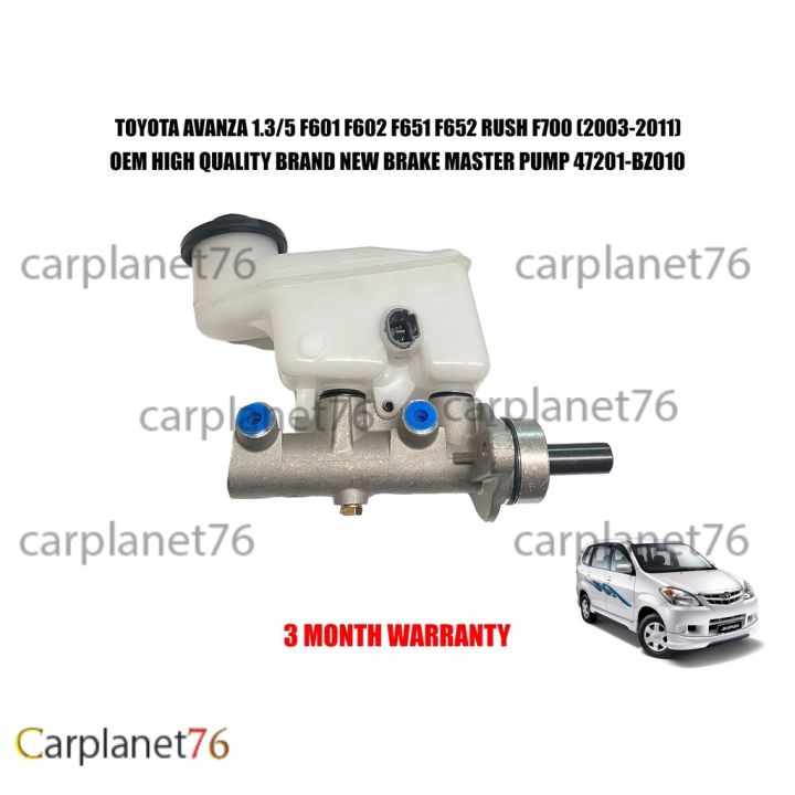 TOYOTA AVANZA 1.3 1.5 F601 F602 F651 F652 RUSH F700 (2003-2011) BRAKE ...
