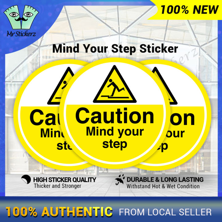 Mind Your Step Sticker High Sticker Quality Long Lasting | Stairs ...