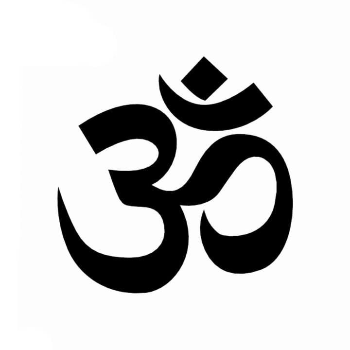 Simple OM AUM Symbol Yoga Removable Car Sticker Truck Boat Window ...