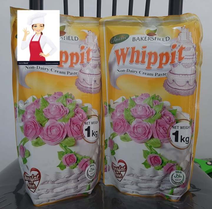 100% 1kg Whippit Non Dairy Cream Paste, Whipping Cream 1kg (Fast ...