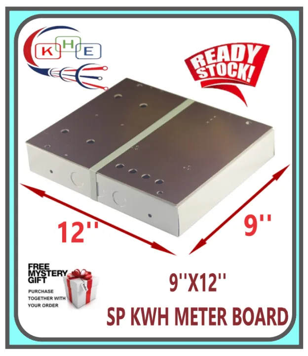 9''X12'' METAL METER BOARD SINGLE PHASE KWH METER BOARD (TNB) 240V | Lazada