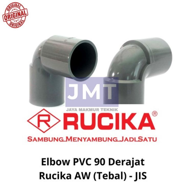 Elbow / Knee 6" inch PVC Rucika AW 90 Derajat | Lazada Indonesia