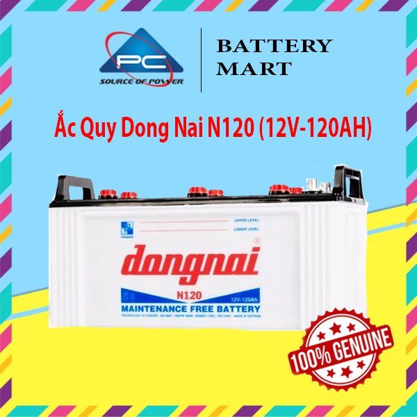 Bình Ắc Quy 12V-120AH, Ắc Quy Dong Nai N120 | Lazada.vn