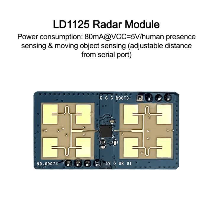 HLK-LD1125H-24G Radar Sensor Body Sensor Module Motion Detection Sensor ...