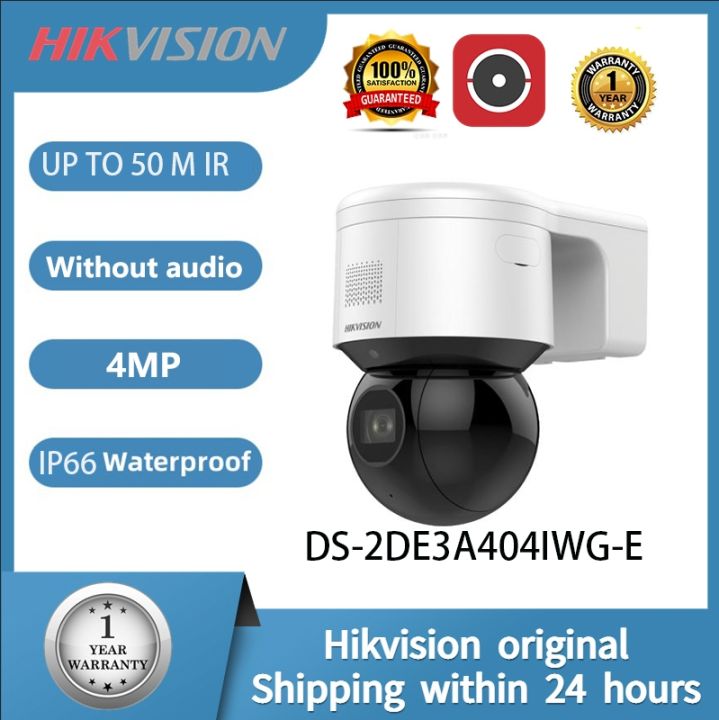 Hikvision PTZ 4MP 4x Zoom IR Mini PT Dome Network Camera 2Way-Talk With ...