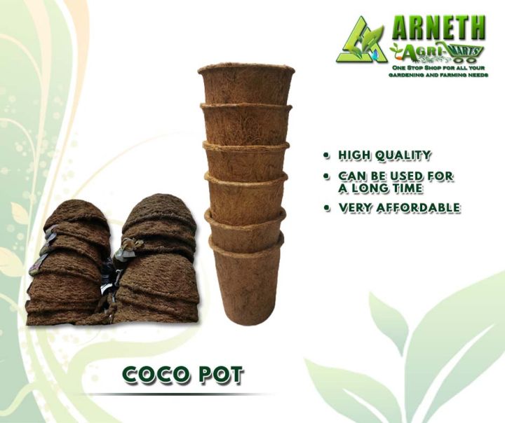 NATURAL COCO FIBER POTS / Round Large Coco Pots for Hanging Indoor and ...
