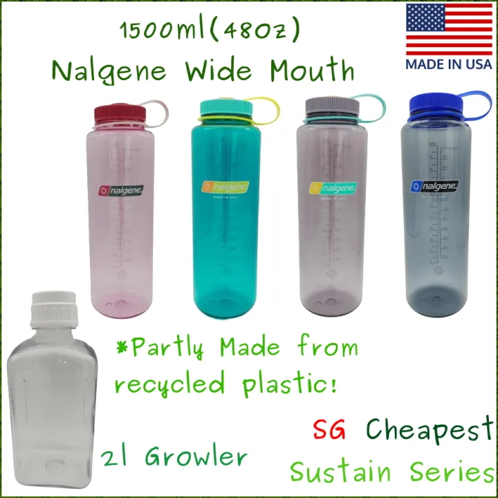 Nalgene 48oz Wide Mouth (1.5l) & 2l Water Bottle Sustain | Lazada Singapore