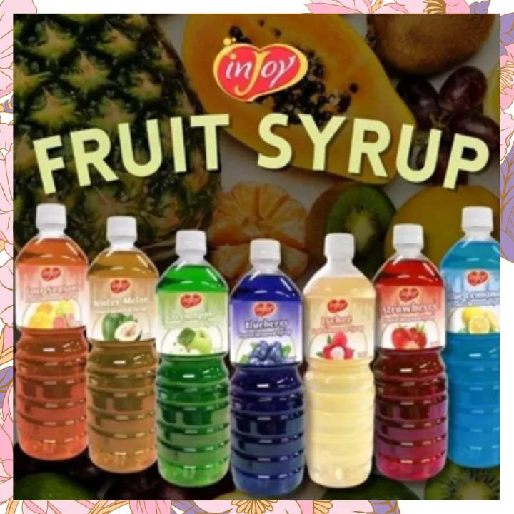 Injoy Fruit Flavored Syrup for Drinks Juice FruitTea Desserts | Lazada PH