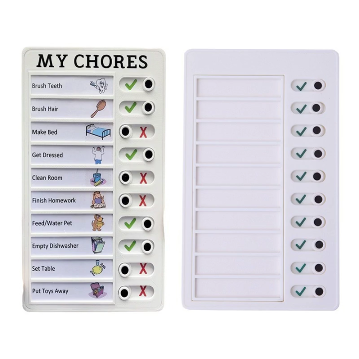 Kids Daily Routine Chart For Children Daily Chore Chart Educational ...