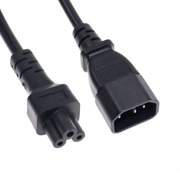 IEC 320 C14 Male Plug to C5 Female Adapter Cable， IEC320 3 Pin Male to ...