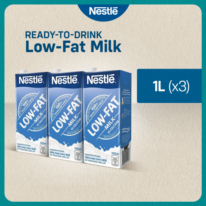 NESTLÉ Low Fat Milk 1L UHT - Pack of 3 | Lazada PH