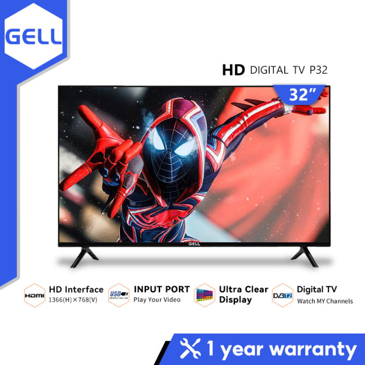 GELL 32 Inch TV HD Ready LED TV 32 inch Built in MYTV Murah Television | Lazada