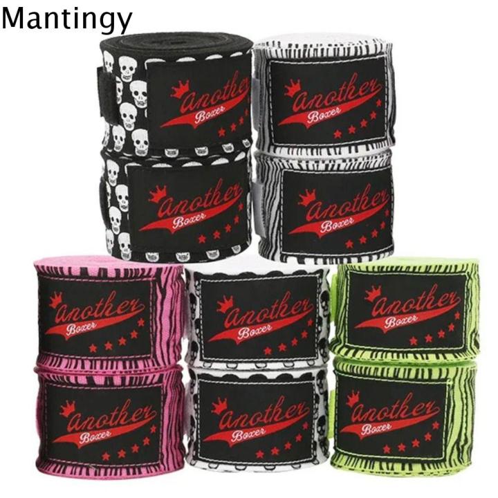 MANTINGY 2 Rolls Boxing Straps Elastic 3M 5M Boxing Bandages Wrapped ...