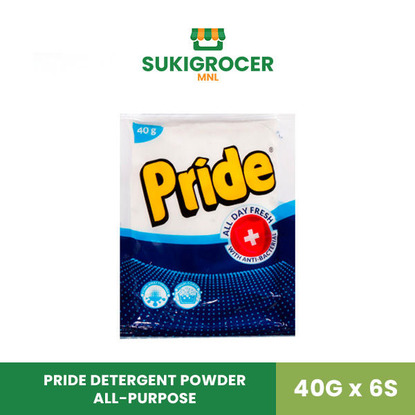 Pride Detergent Powder All-Purpose 40G x 6s | Lazada PH