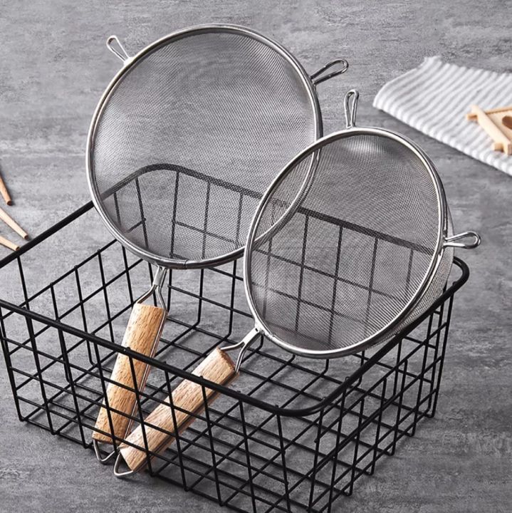 Stainless Steel Colander Frying Food Oil Strainer Filter Colander ...